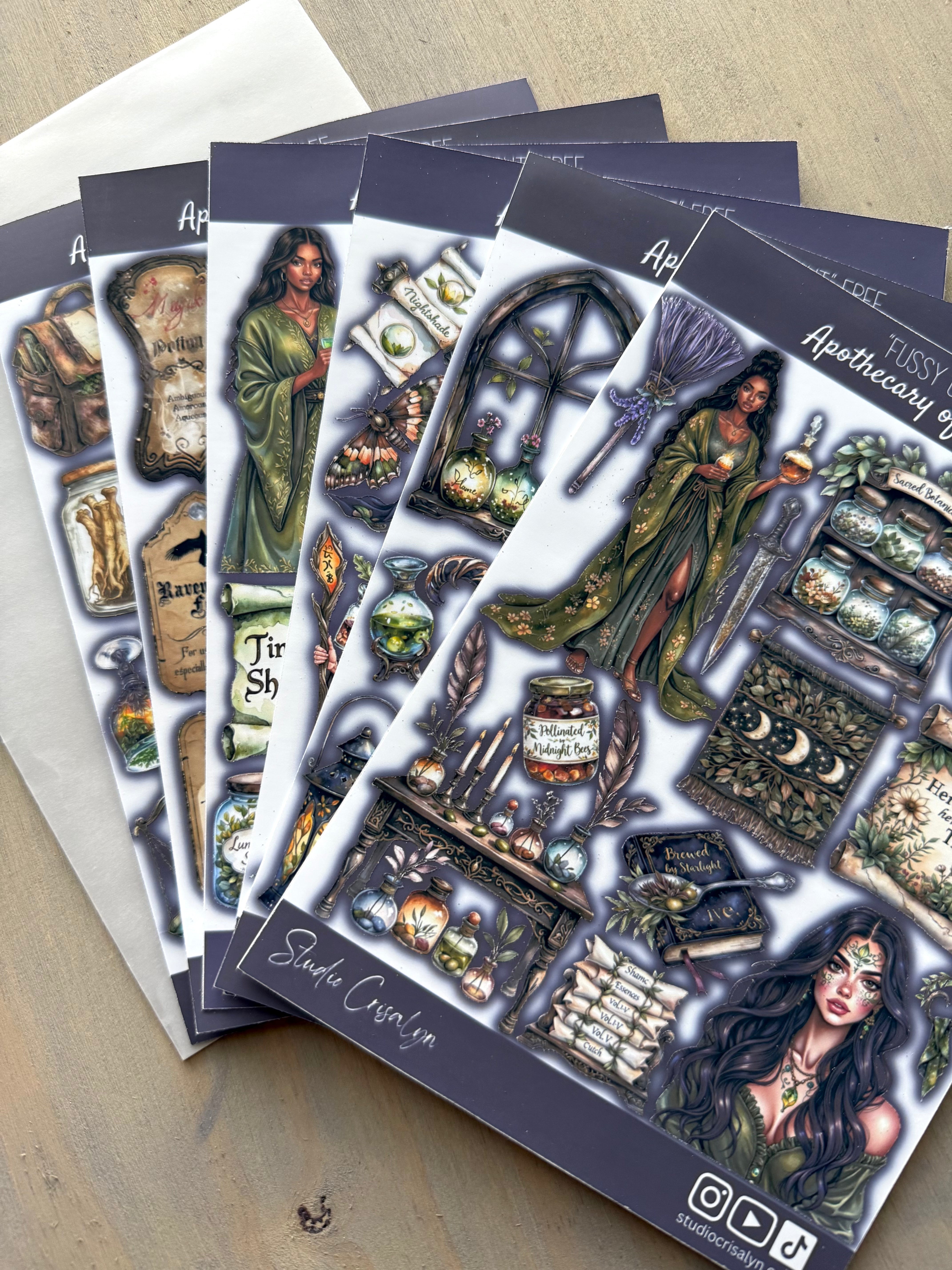 "Fussy-Cut Free" borderless Stickers – Studio Crisalyn