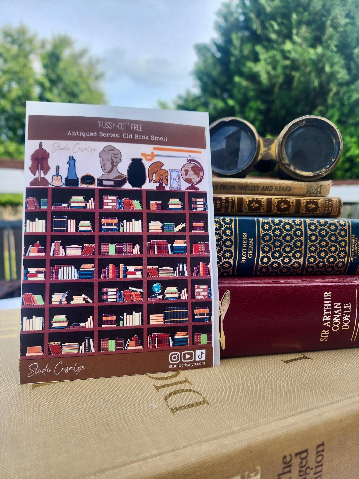 Old Book Smell Stickers - Vintage Antiqued Book Set – Studio Crisalyn